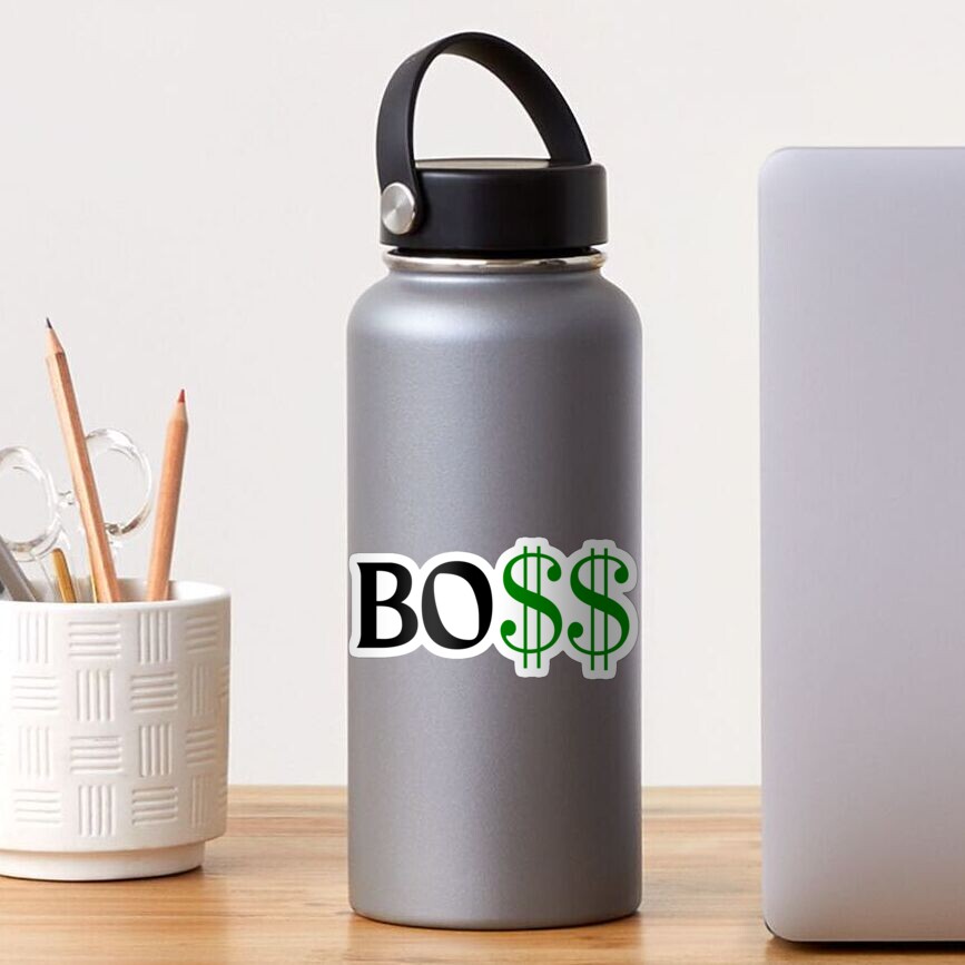 "Boss, money, cash sign" Sticker by Smileycreation | Redbubble