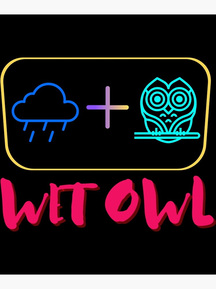 Wet Owl Meme Poster For Sale By Swazzddraws Redbubble