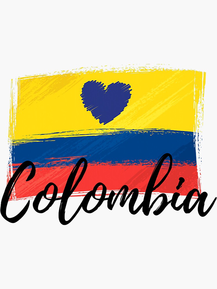 "Colombia Love - Bogota Capital Colombia with Heart" Sticker by ...