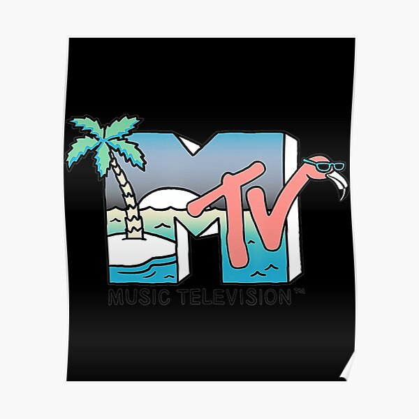 "MTV Retro Shape Design Logo Graphic Essential" Poster for Sale by ...