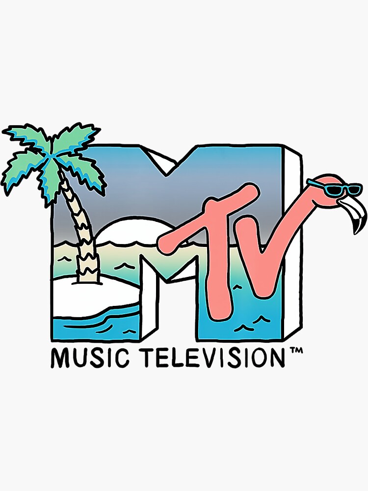 "MTV Retro Shape Design Logo Graphic Essential" Sticker for Sale by ...