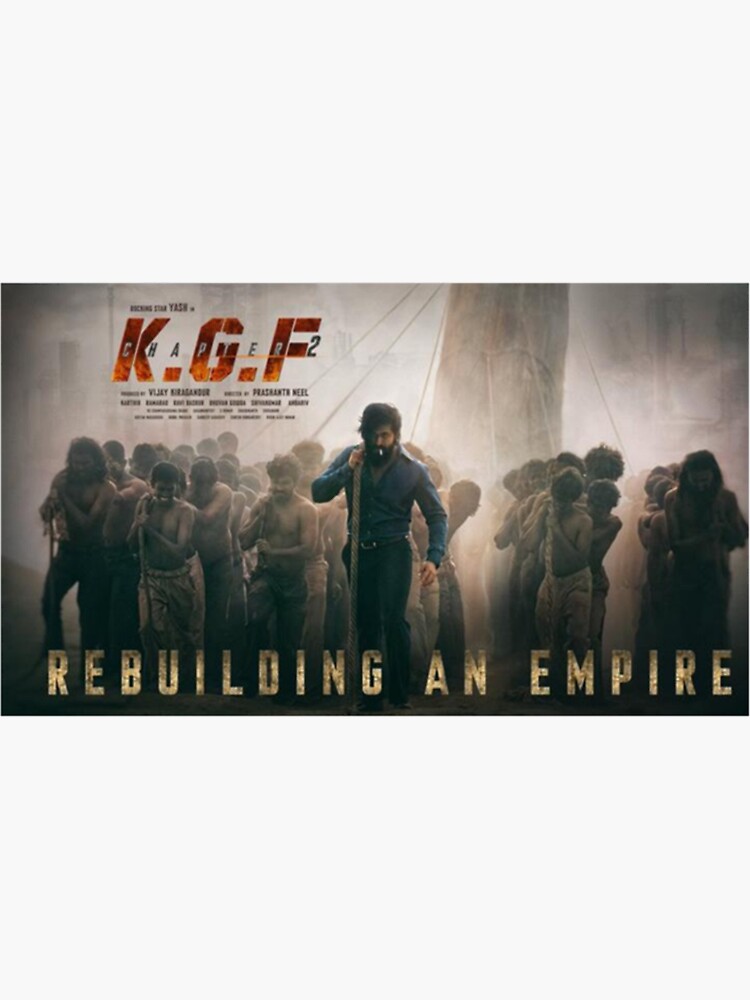 "Kgf poster " Sticker for Sale by CrochetBao | Redbubble