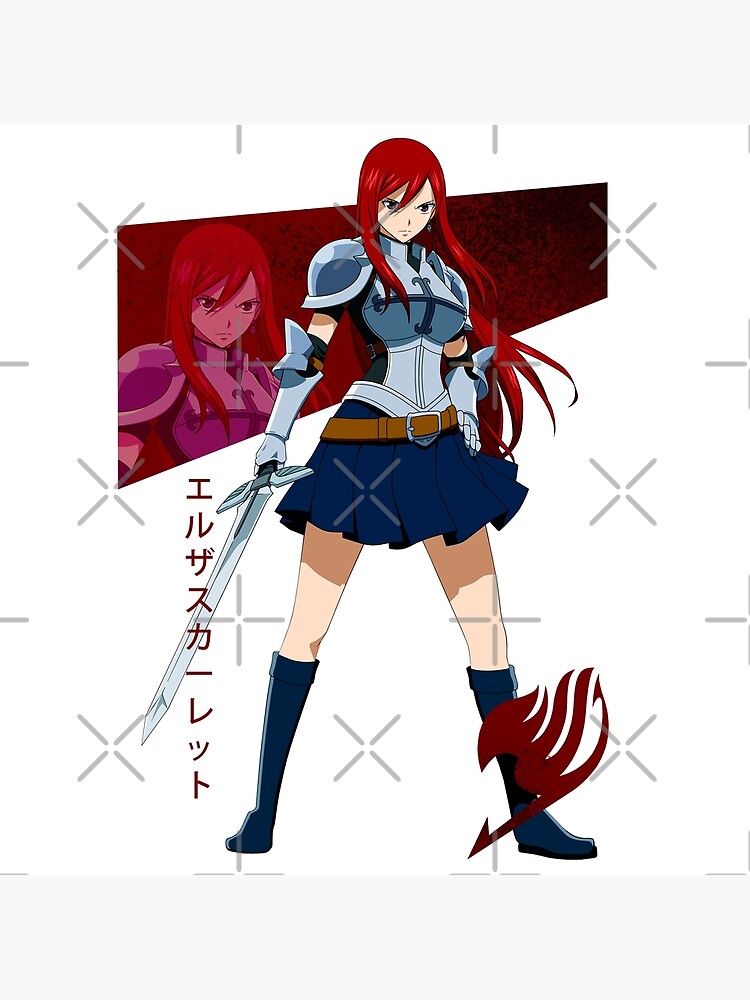 "Waifu Erza Scarlet Fairy tail" Photographic Print for Sale by ...