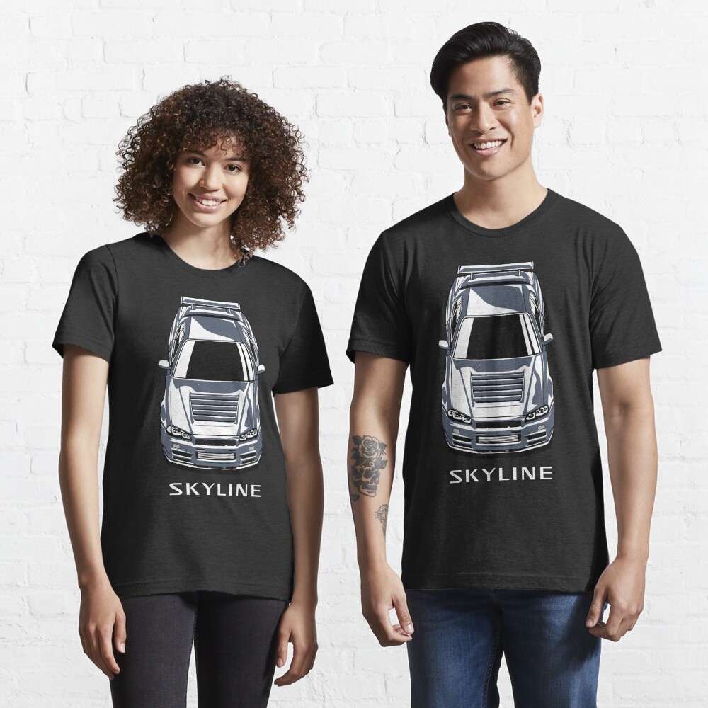 "Nissan Skyline GT-R R34" T-shirt for Sale by w1gger | Redbubble ...