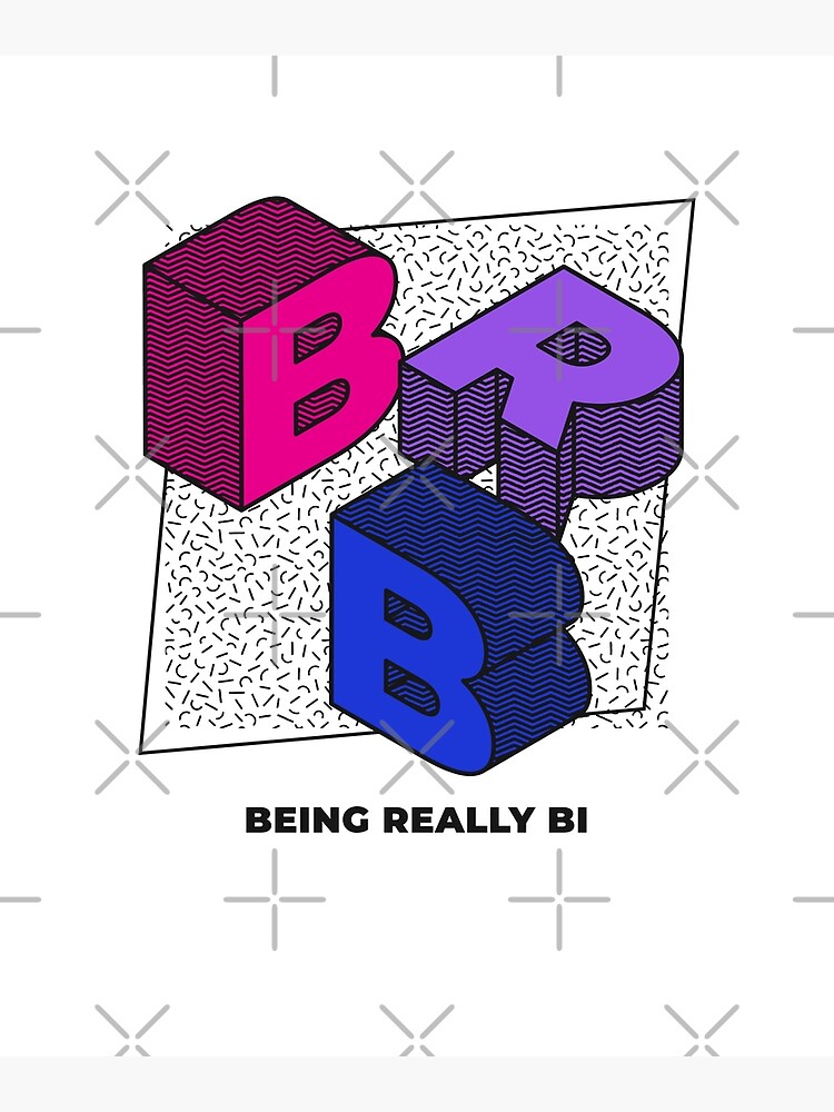 "BRB - Being Really Bi" Poster for Sale by QueerZone0 | Redbubble