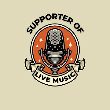 "Live Music" Sticker for Sale by TULSAXX | Redbubble