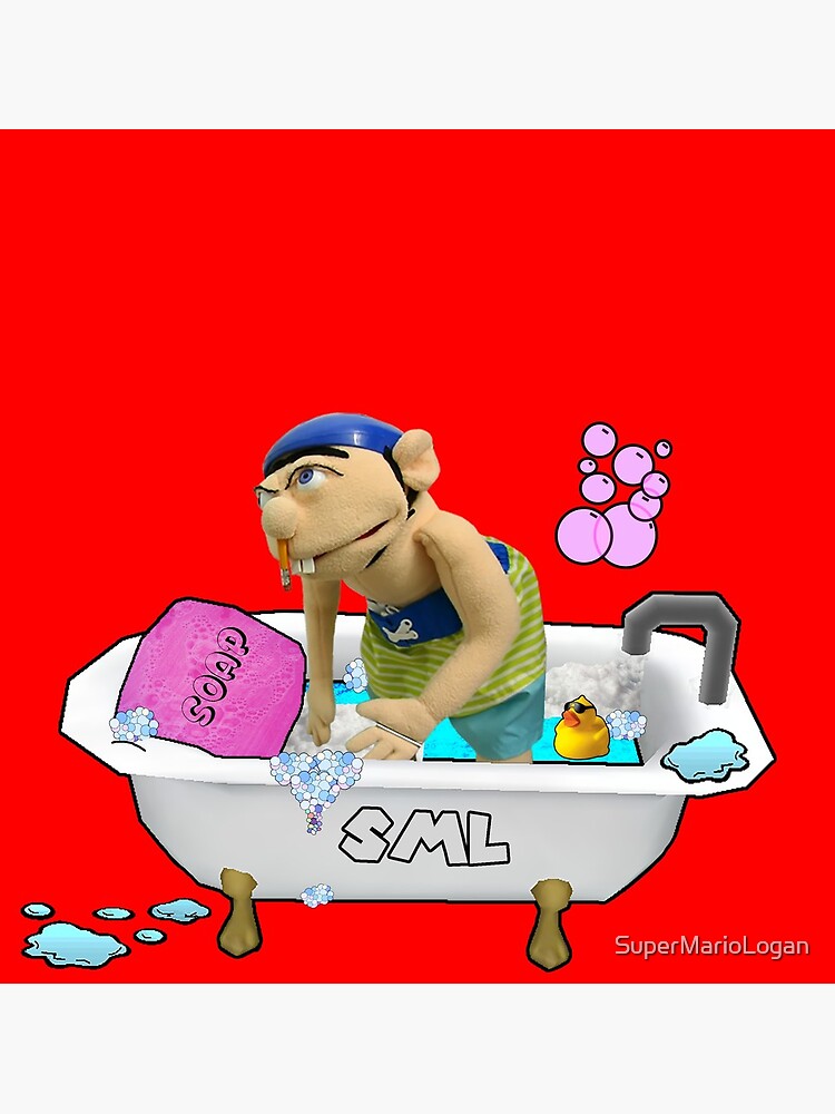 "Jeffys Bathtime! SML Supermariologan TShirt" Art Print by ...