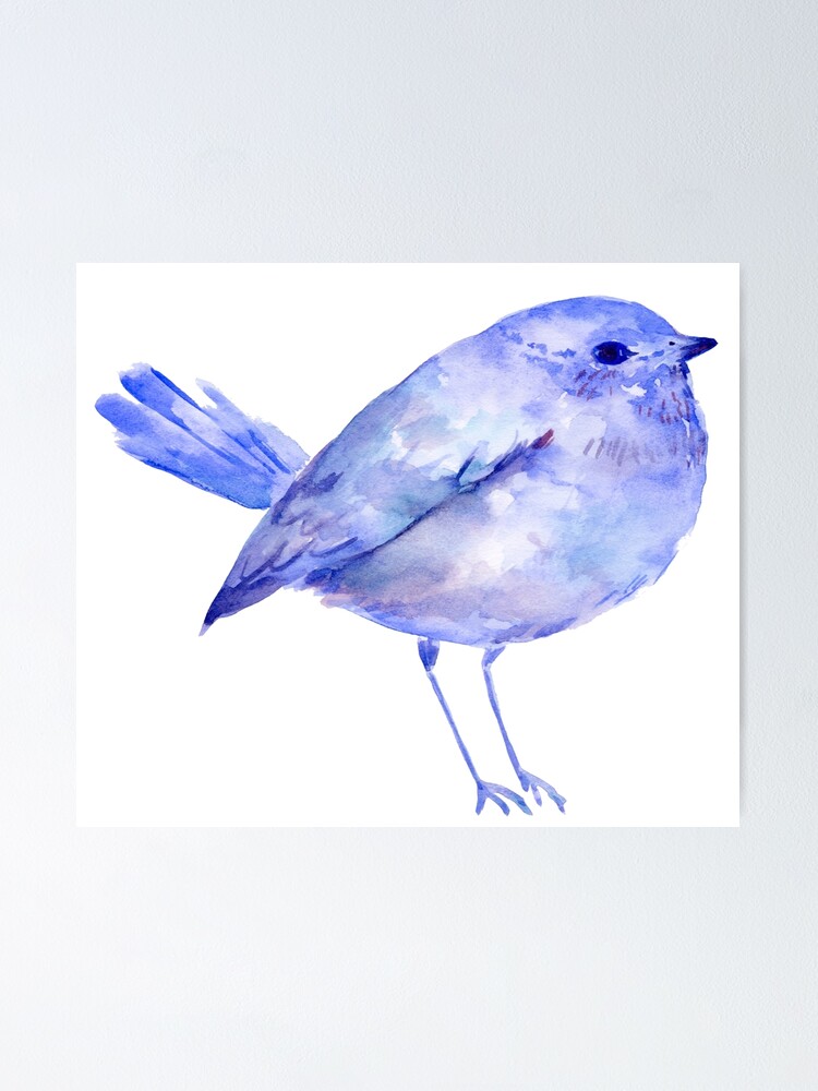 "Blue Bird" Poster by KirstenJRenfroe | Redbubble