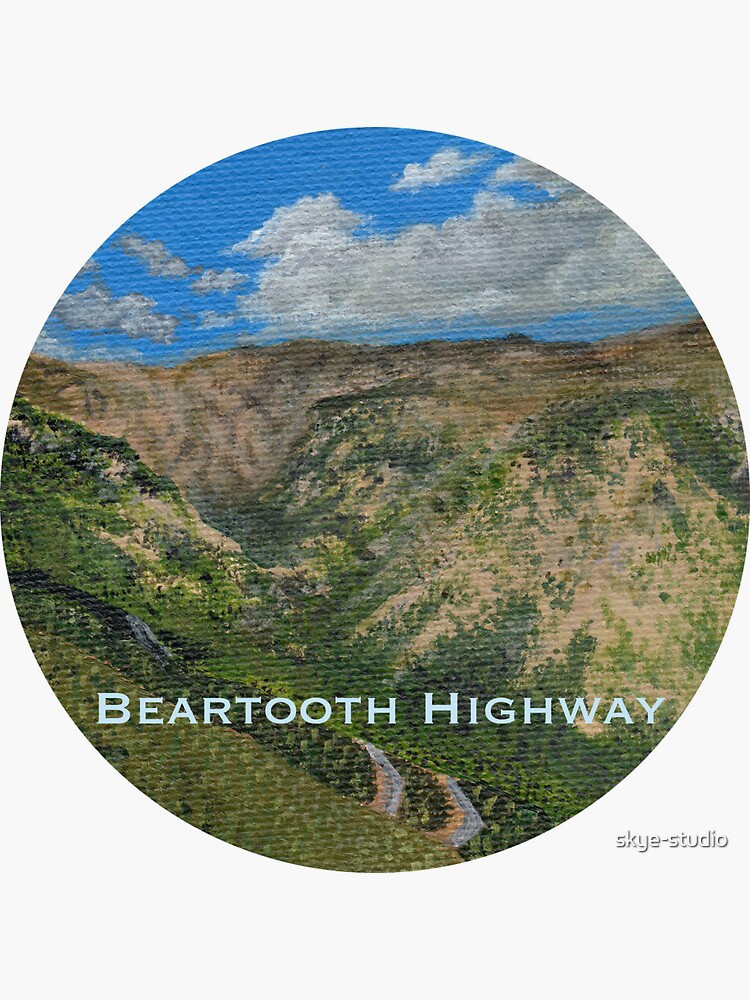 "Beartooth Highway" Sticker by skye-studio | Redbubble