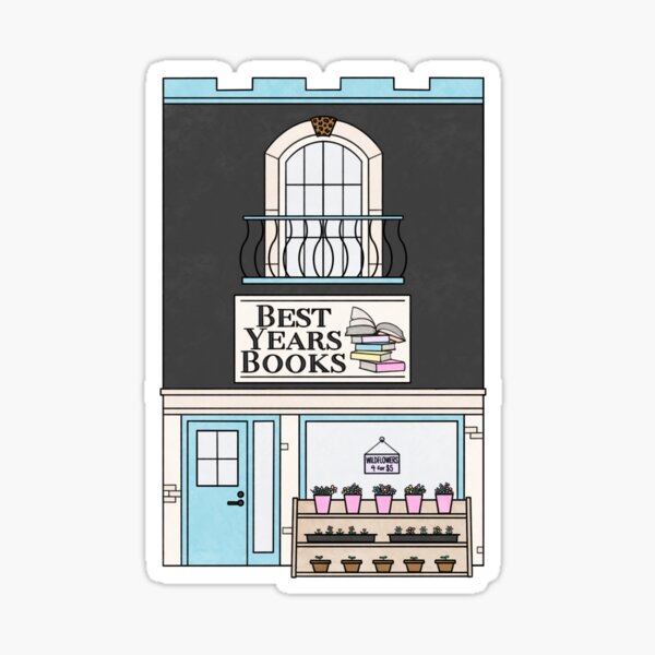 "Best Years Books" Sticker by mkdfdesigns | Redbubble