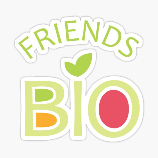 "Symbol for organic friends and sustainability" Sticker for Sale by ...