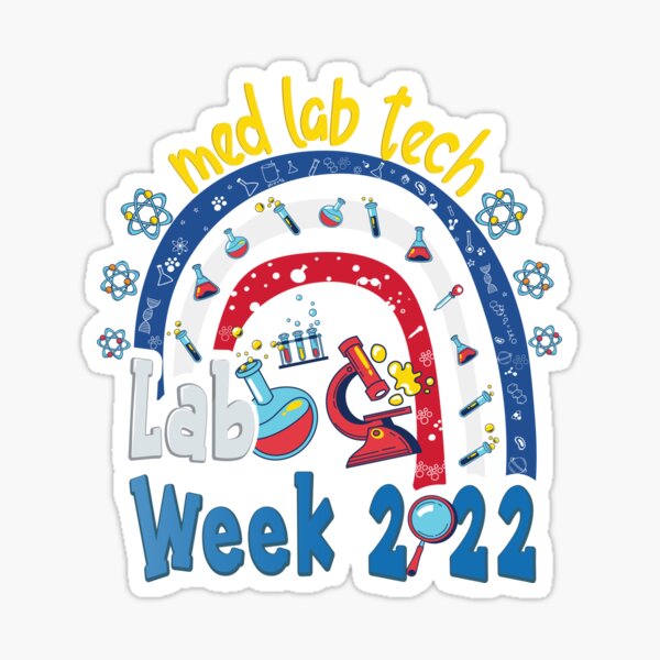 "LAB WEEK 2022 | med Laboratory Technician" Sticker by eskO-design ...