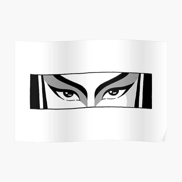 "Avatar Kyoshi Eyes" Poster for Sale by mmmbroid | Redbubble