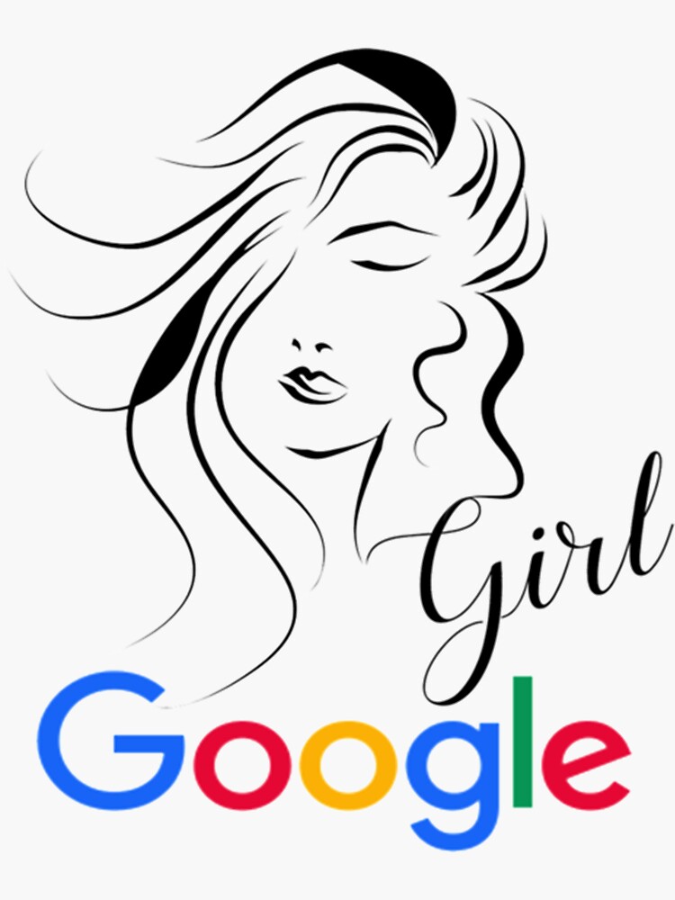 "Logo Google Girl" Sticker for Sale by DeanPalmer09 | Redbubble