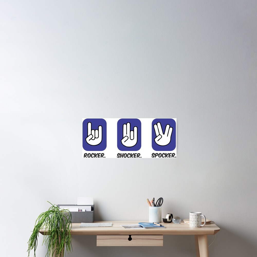 "Rocker Shocker Spocker Tshirt and Mug" Poster for Sale by ...