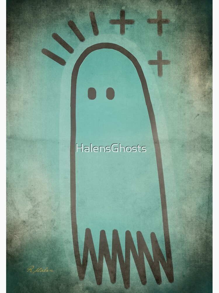 "Grunge Ghost " Poster for Sale by HalensGhosts | Redbubble