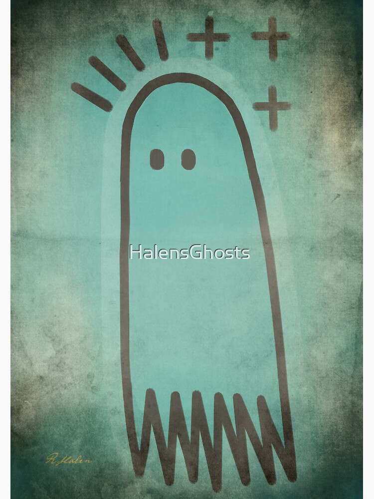 "Grunge Ghost " Sticker by HalensGhosts | Redbubble