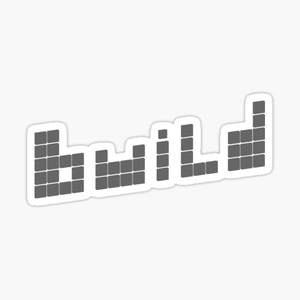 "Building blocks" Sticker for Sale by samuelobrown | Redbubble