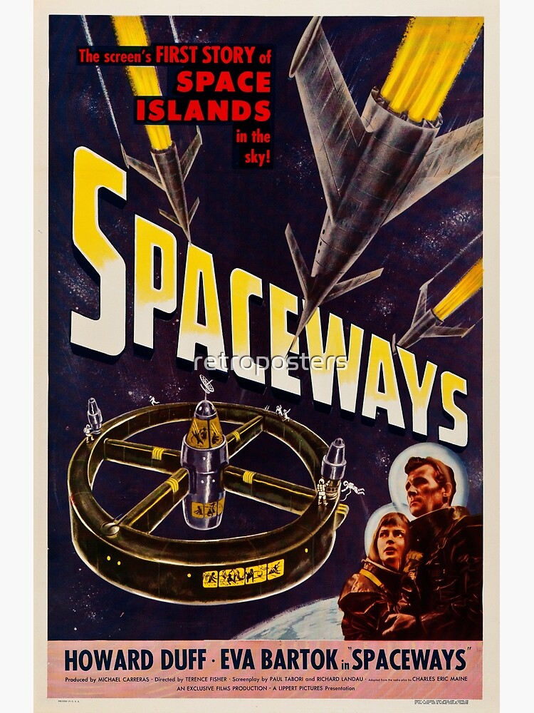 "SPACEWAYS 1953 Sci Fi Thriller Drama Cult Classic Film Poster" Poster ...