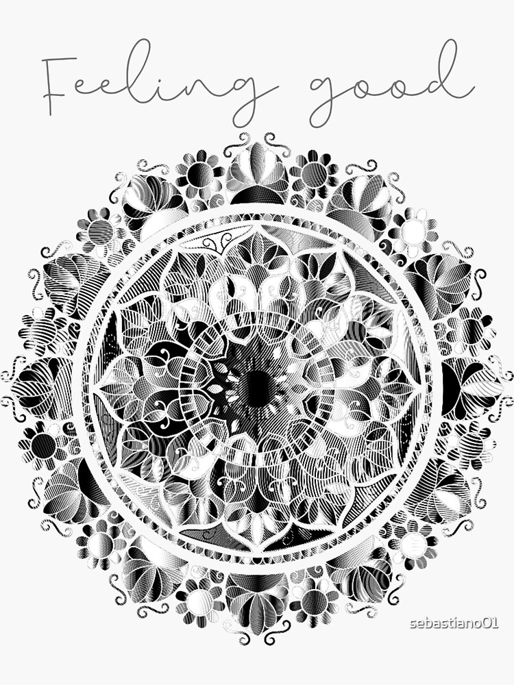 "Feeling good" Sticker by sebastiano01 | Redbubble