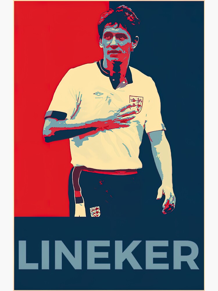 "Gary Lineker Pop Art" Sticker by LaurusHG | Redbubble