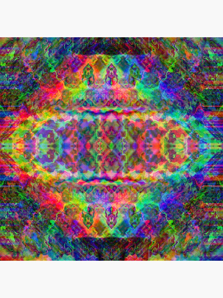 "Trippy rainbow design diamond" Sticker by Zevy-Darling | Redbubble