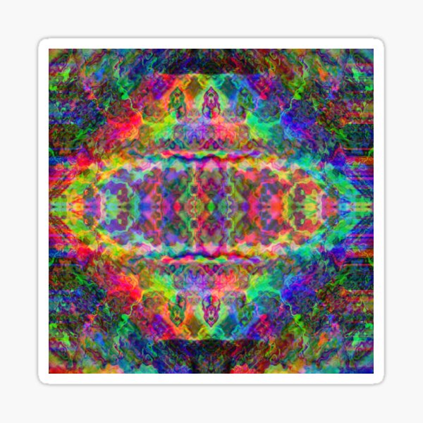"Trippy rainbow design diamond" Sticker by Zevy-Darling | Redbubble