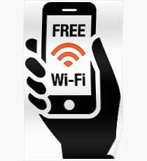Free Wifi: Posters | Redbubble