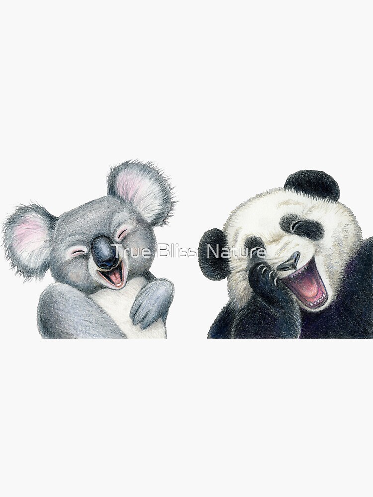 "Bear Duo - Drawings by Miri Leshem Pelly" Sticker by Trueblissnature ...