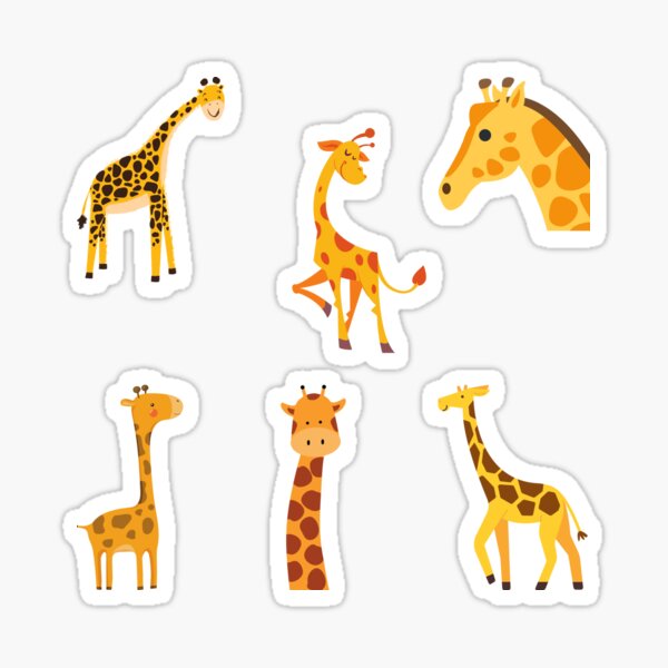 "giraffe pack pattern" Sticker for Sale by stickers-packs | Redbubble