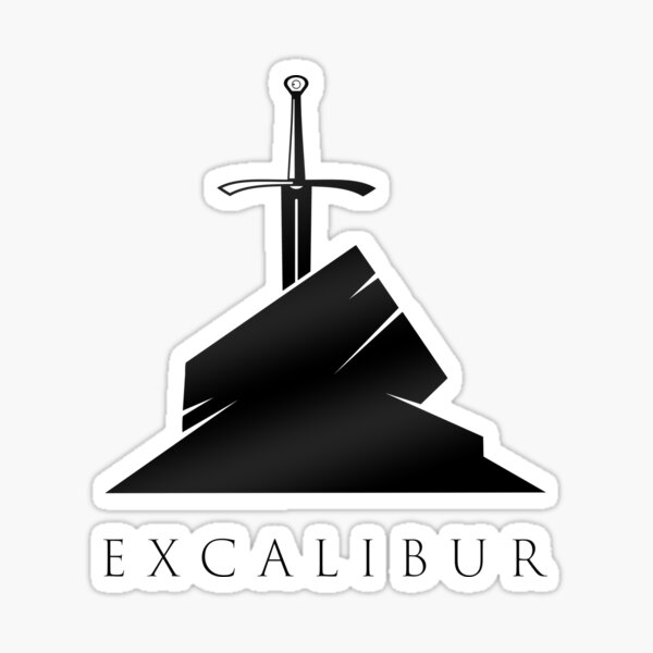 "Excalibur - The Sword in the Stone Dark" Sticker by BrianSmith84 ...