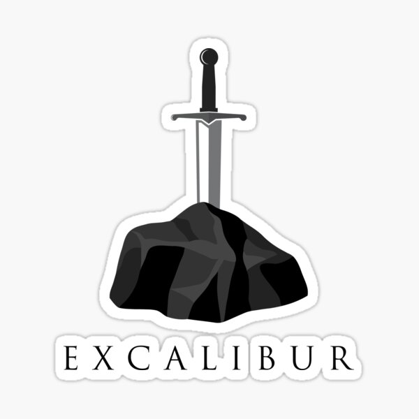 "Excalibur - The Sword in the Stone 3 Dark" Sticker by BrianSmith84 ...
