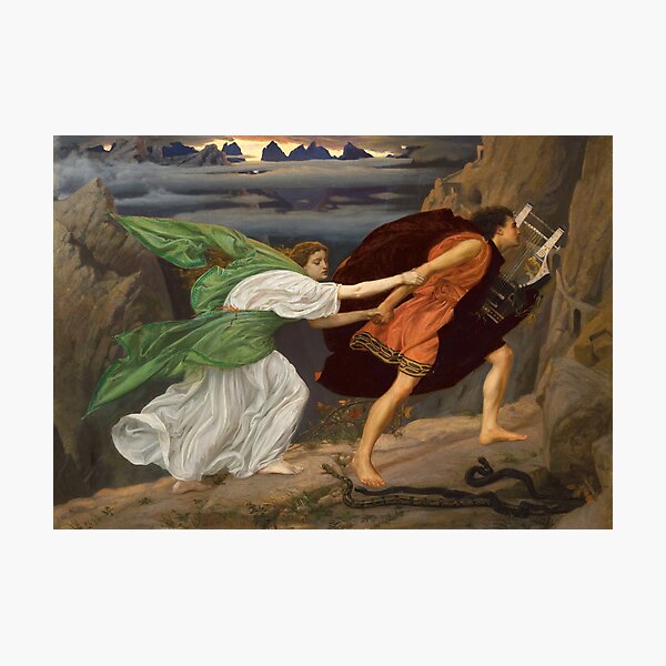 "Orpheus and Eurydice | Sir Edward John Poynter | 1862 Pre-Raphaelite Art" Photographic Print ...