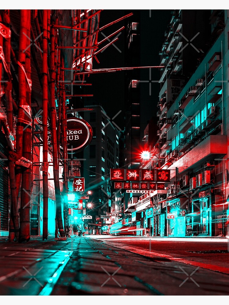 "The Wonderful Cyber Street" Poster for Sale by Abhi14 | Redbubble