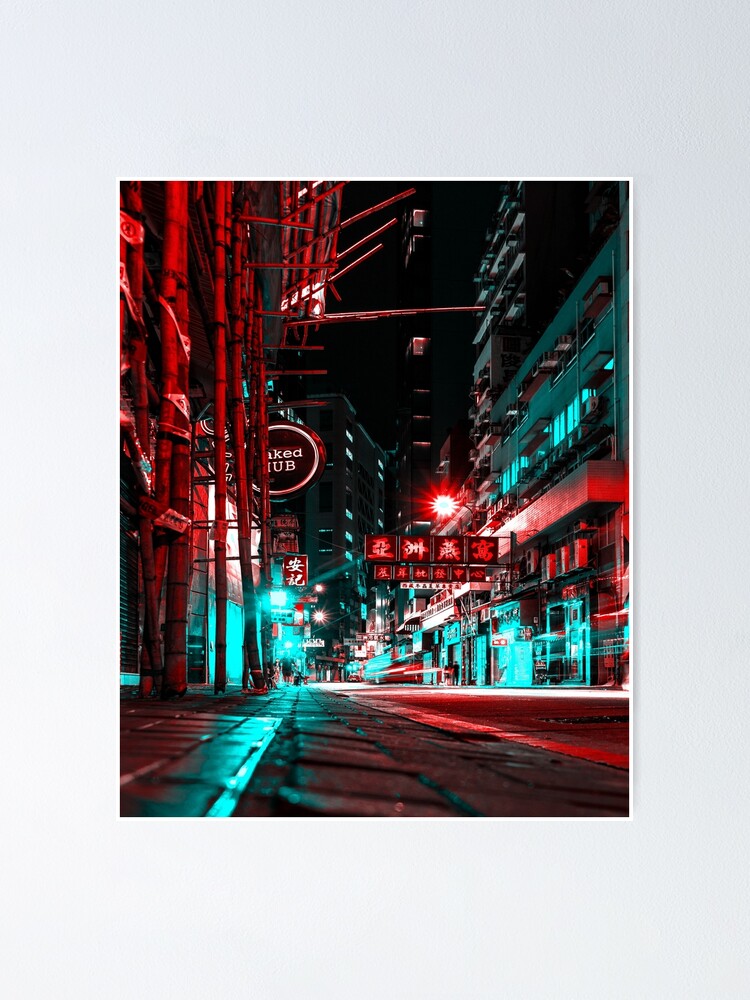 "The Wonderful Cyber Street" Poster for Sale by Abhi14 | Redbubble