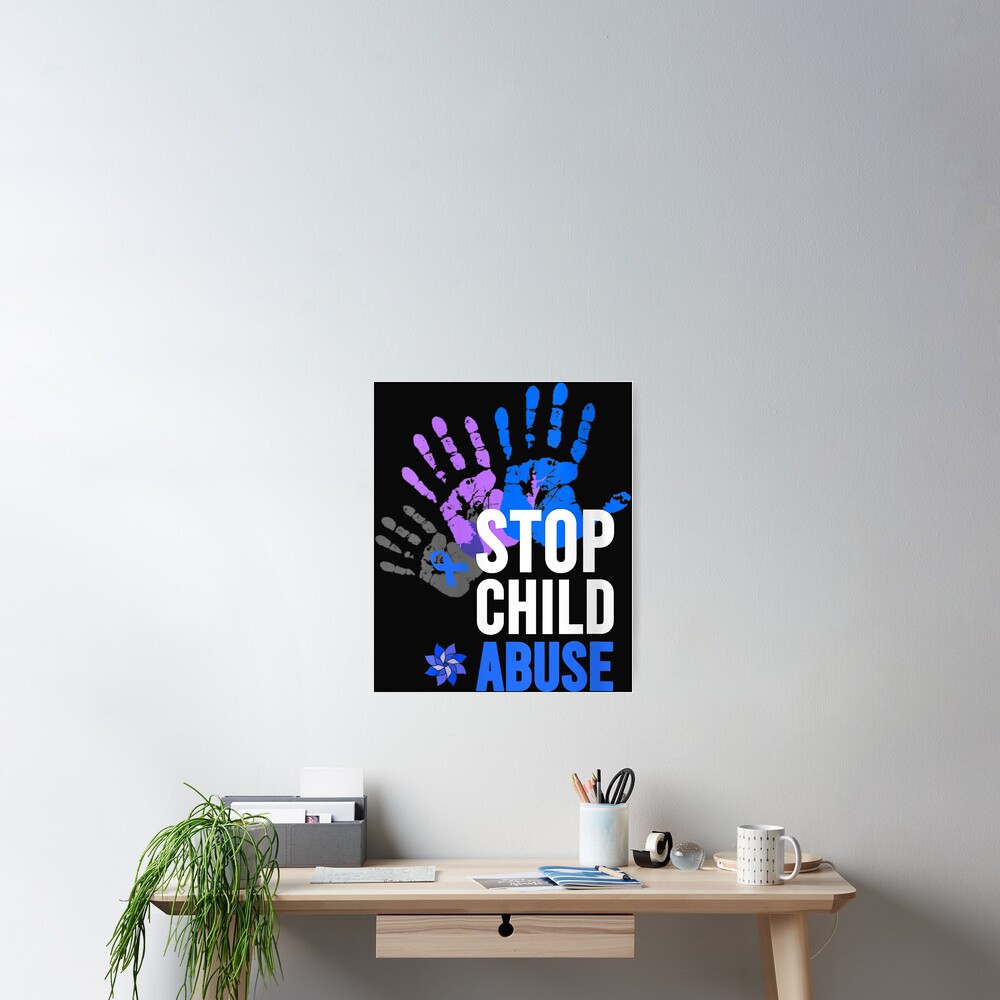 "Womens Stop Child Abuse Shirt - Child Abuse Prevention Awareness V ...