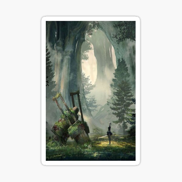 "New Nier Automata" Sticker by marcialacy | Redbubble