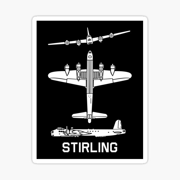 "Short Stirling British WW2 Bomber Plane Cutout Silhouettes Gift ...