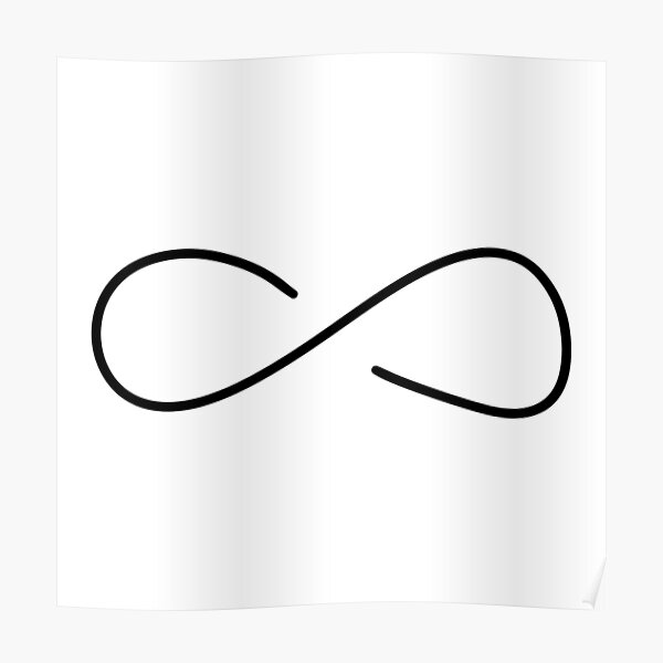 "Minimalistic Infinity Symbol" Poster for Sale by manutz-itzanami ...