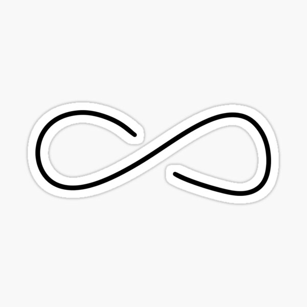 "Minimalistic Infinity Symbol" Sticker for Sale by manutz-itzanami ...