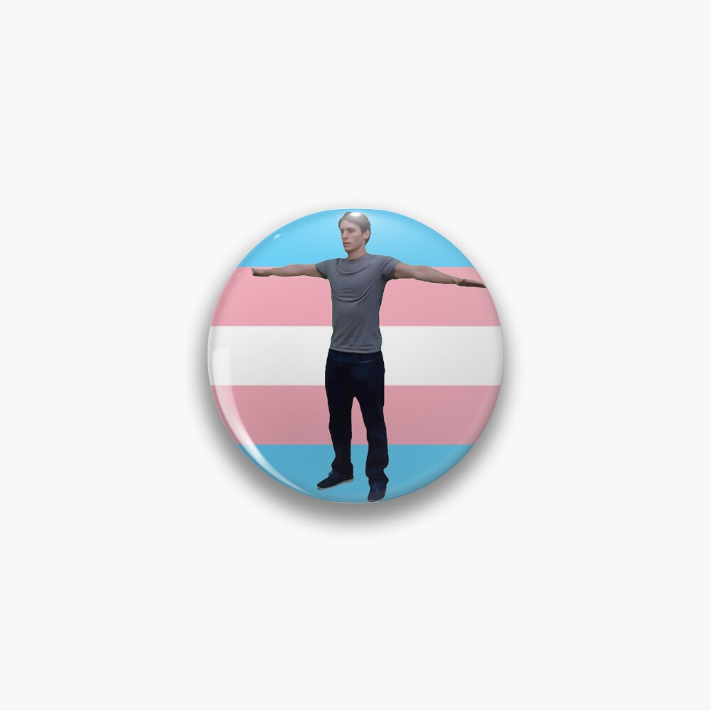 "jerma trans pride" Pin for Sale by looseleifteaa | Redbubble
