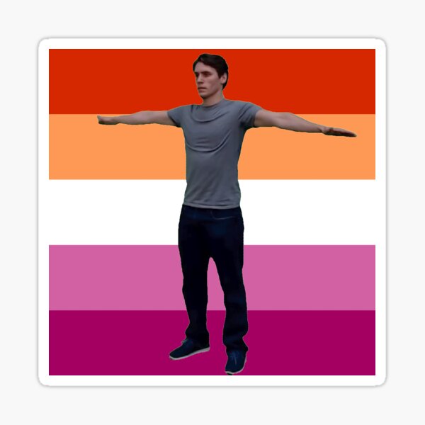 "jerma lesbian pride" Sticker by looseleifteaa | Redbubble