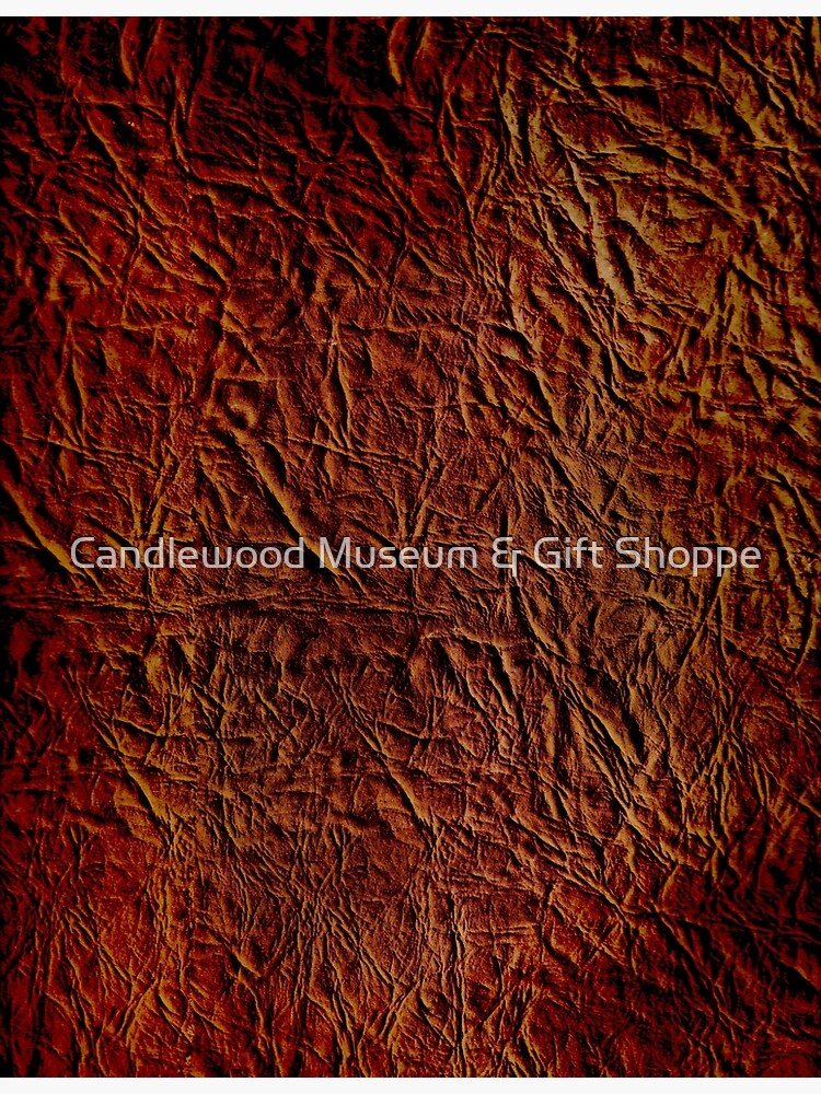 "Leather Necronomicon Skin Human Texture Mummy" Art Print for Sale by ...