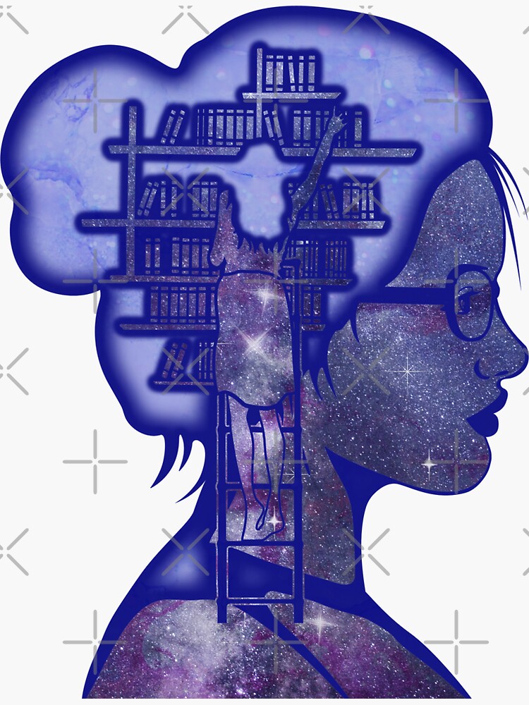 "Shadow Of The Scholar " Sticker by EeveeScatterbug | Redbubble