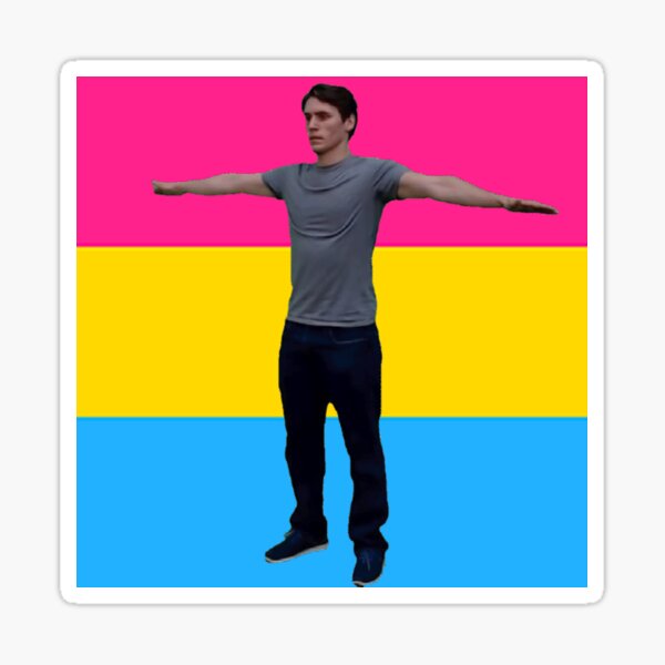 "jerma pan pride" Sticker by looseleifteaa | Redbubble
