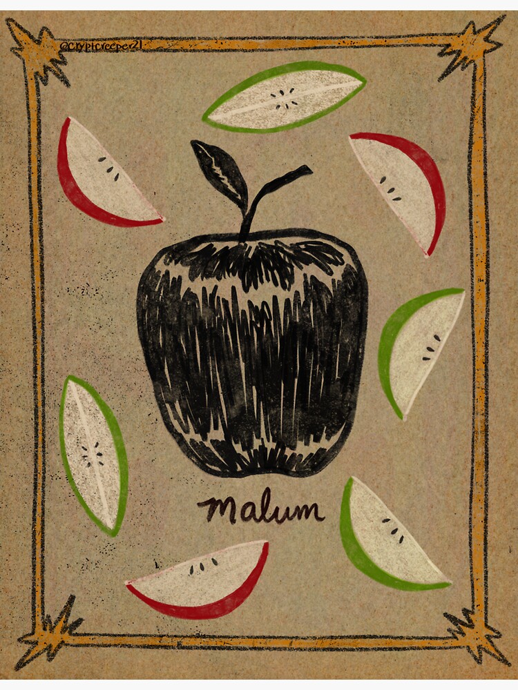 "malum." Sticker for Sale by cryptcreeper21 | Redbubble