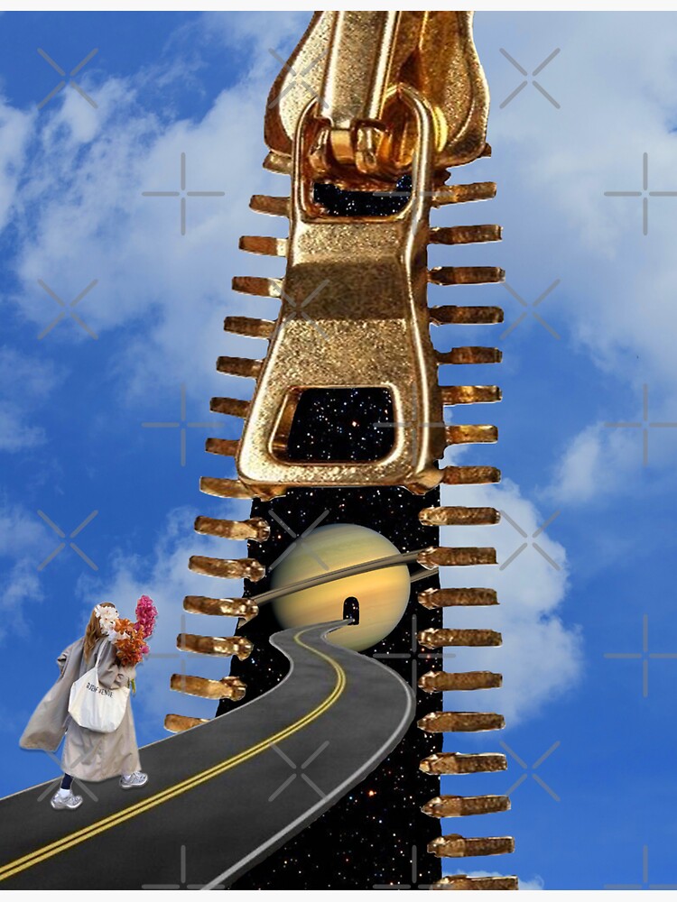 "Zip In, Zip Out" Sticker for Sale by RileyJoyner | Redbubble