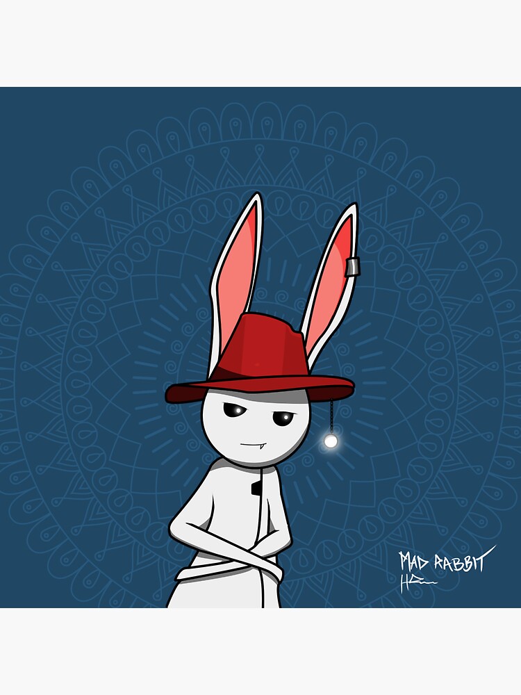"mad bunny" Sticker by DrkRabbit | Redbubble