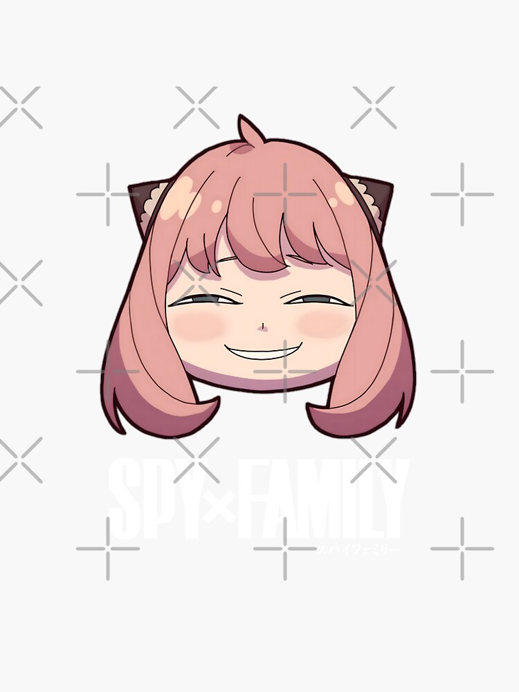 "Spy x Family Anya Smug Face" Sticker for Sale by AnimeMart07 | Redbubble