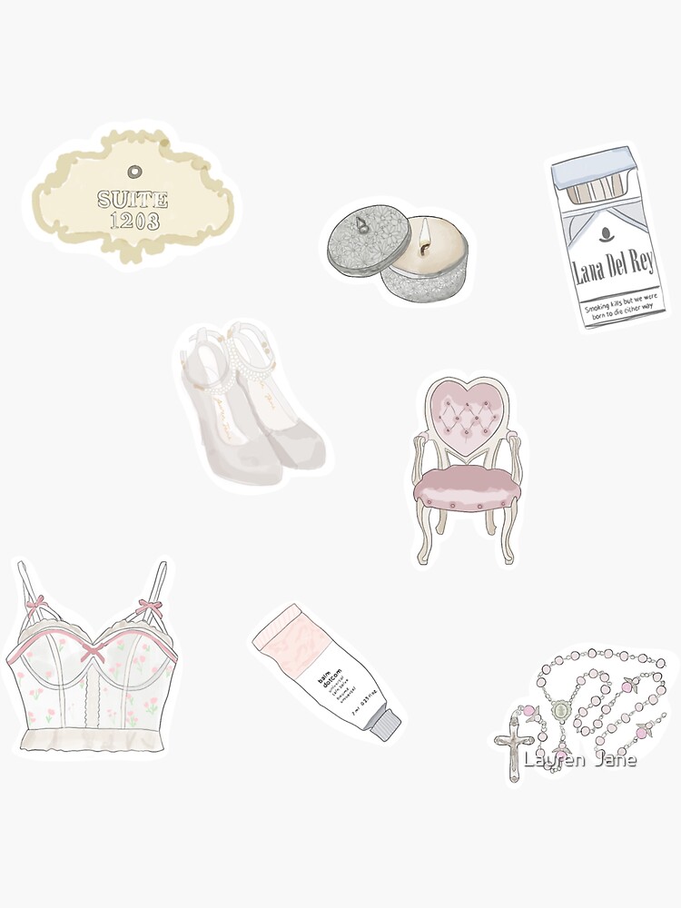 "coquette pack" Sticker for Sale by itgirllj | Redbubble